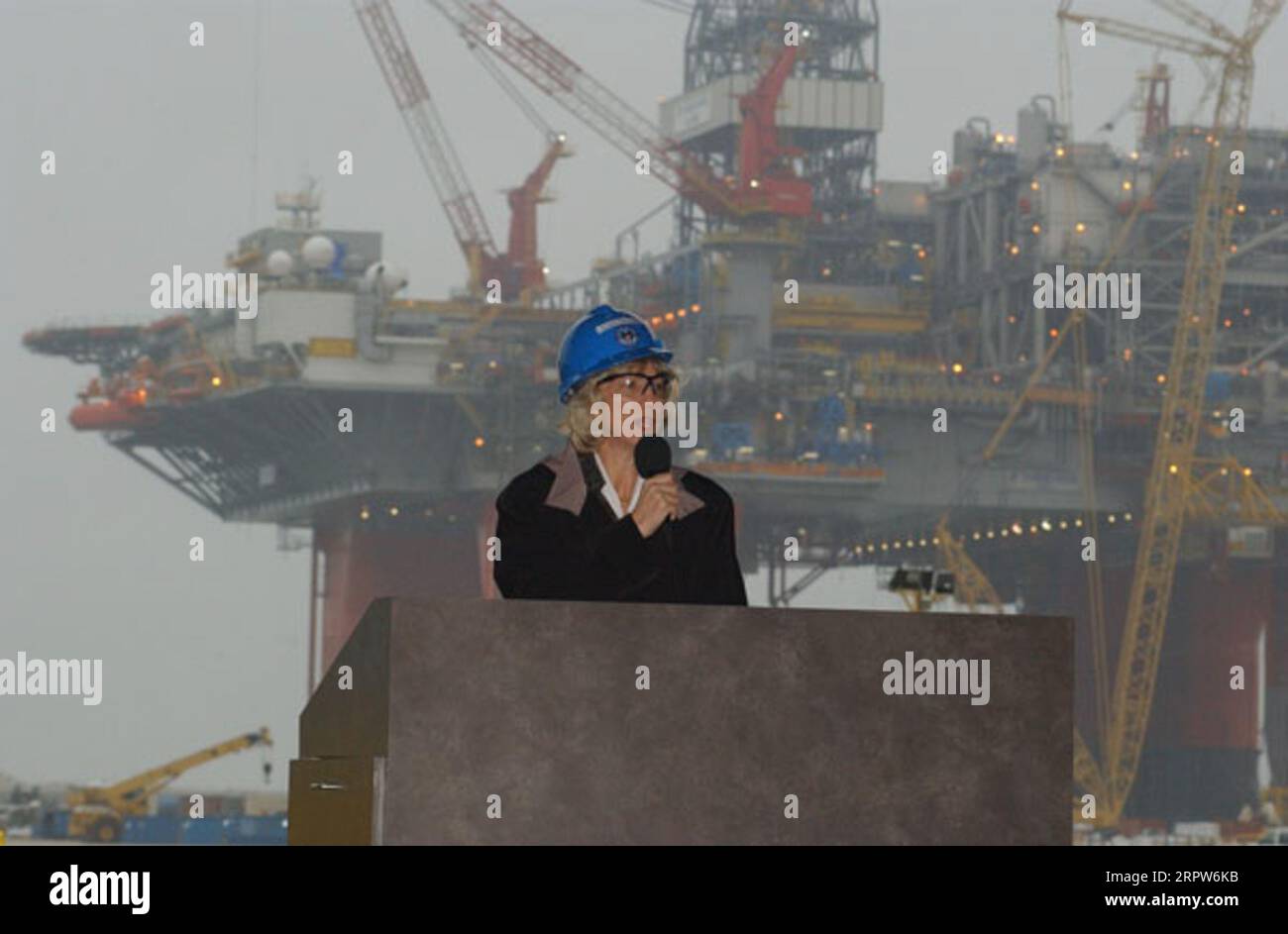 Secretary Gale Norton speaking at events marking the dedication of the ...