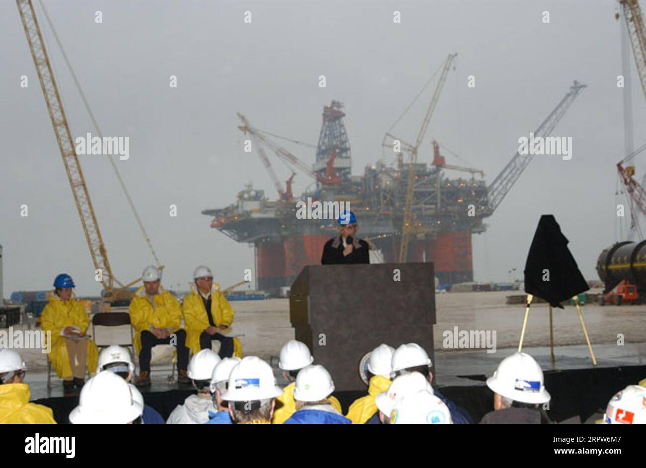 Secretary Gale Norton speaking at events marking the dedication of the ...