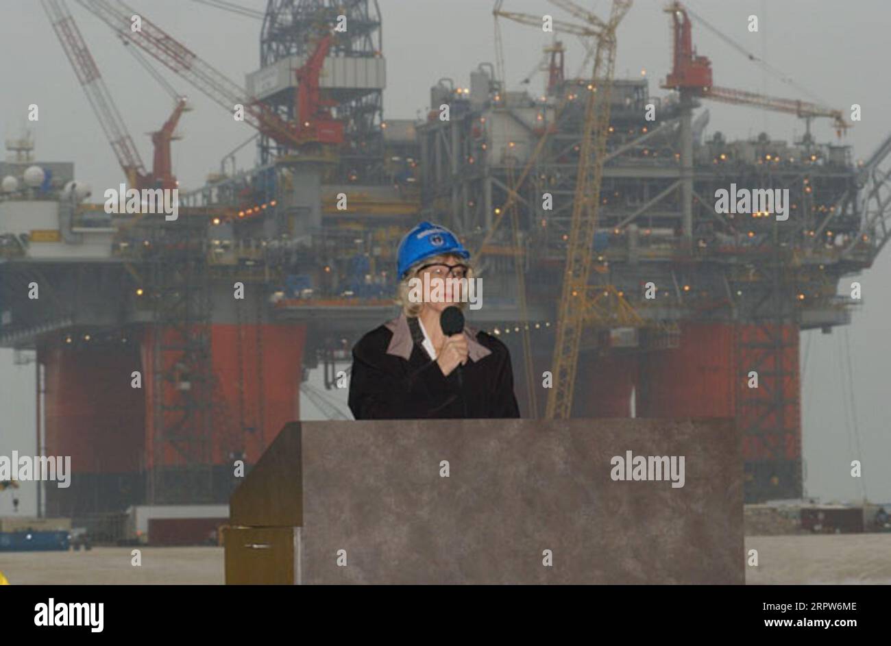 Secretary Gale Norton speaking at events marking the dedication of the ...