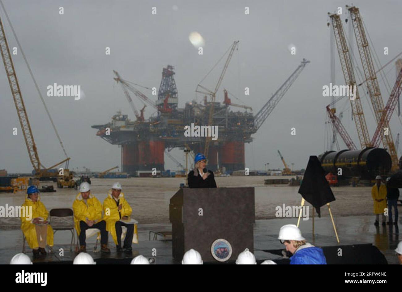 Secretary Gale Norton speaking at events marking the dedication of the ...