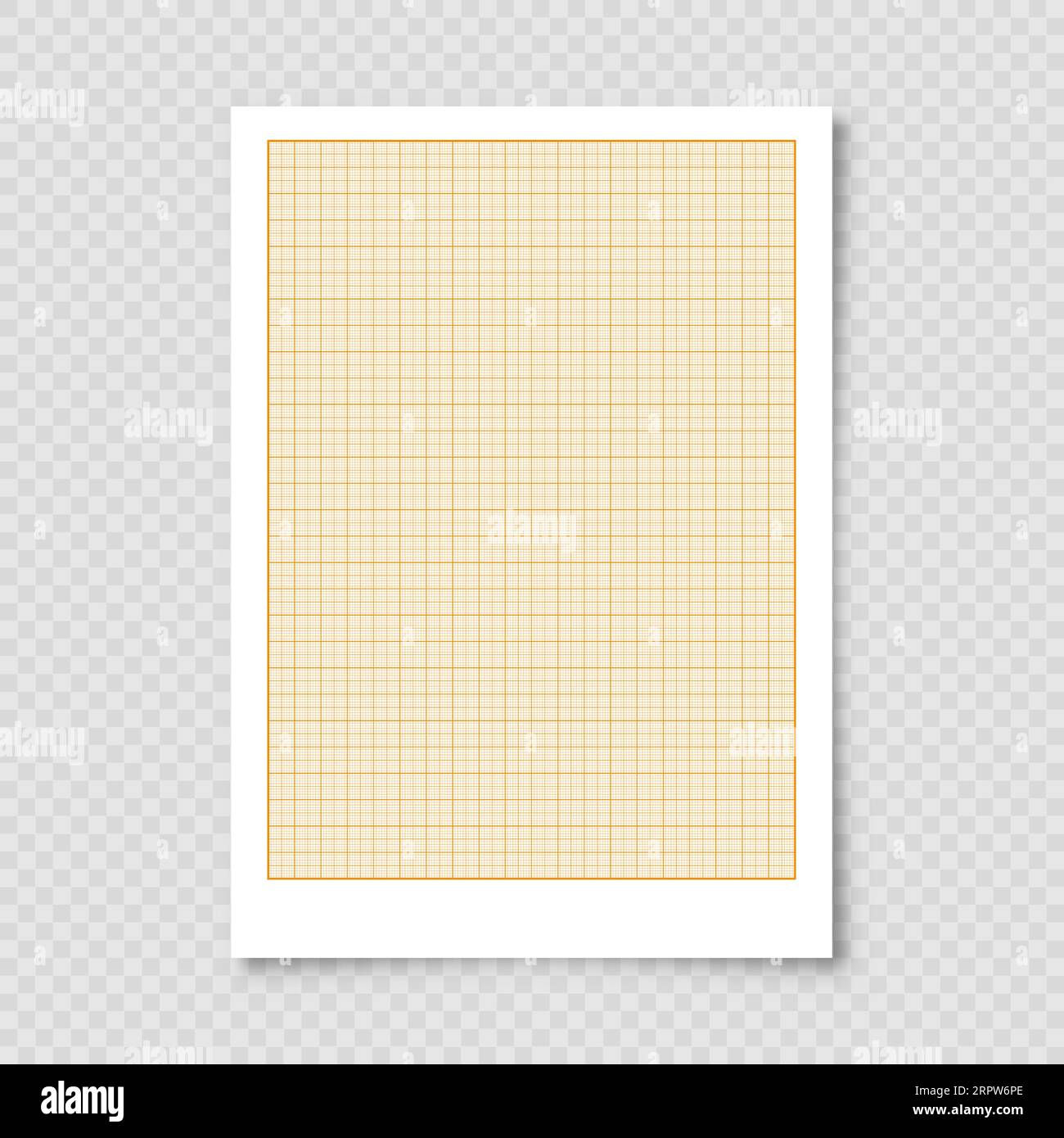Sheet of graph paper with grid. Millimeter paper texture, geometric ...