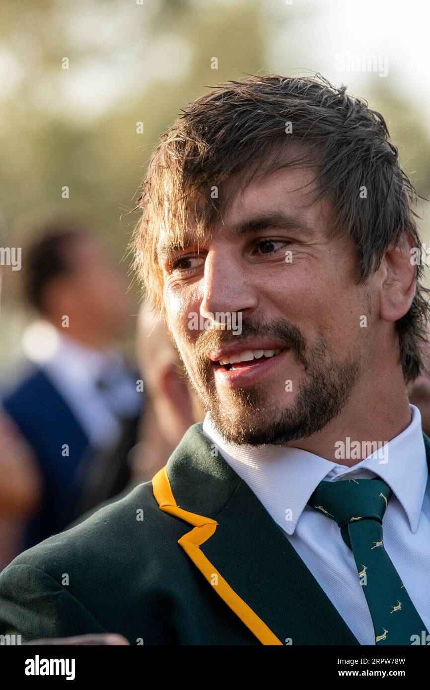 Eben Etzebeth seen during the ceremony. The official ceremony to ...