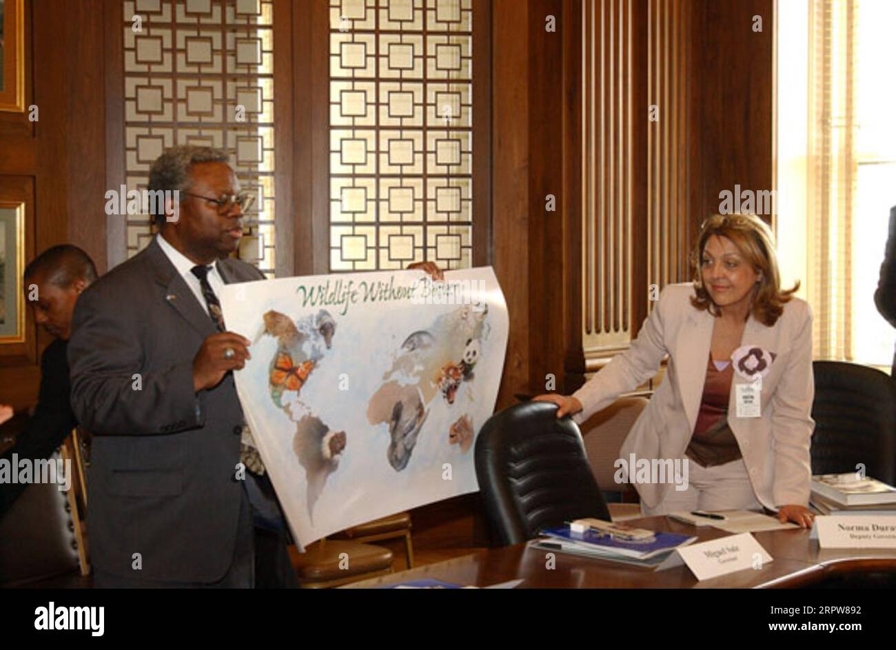 Assistant Secretary for Fish and Wildlife and Parks, Craig Manson, left ...