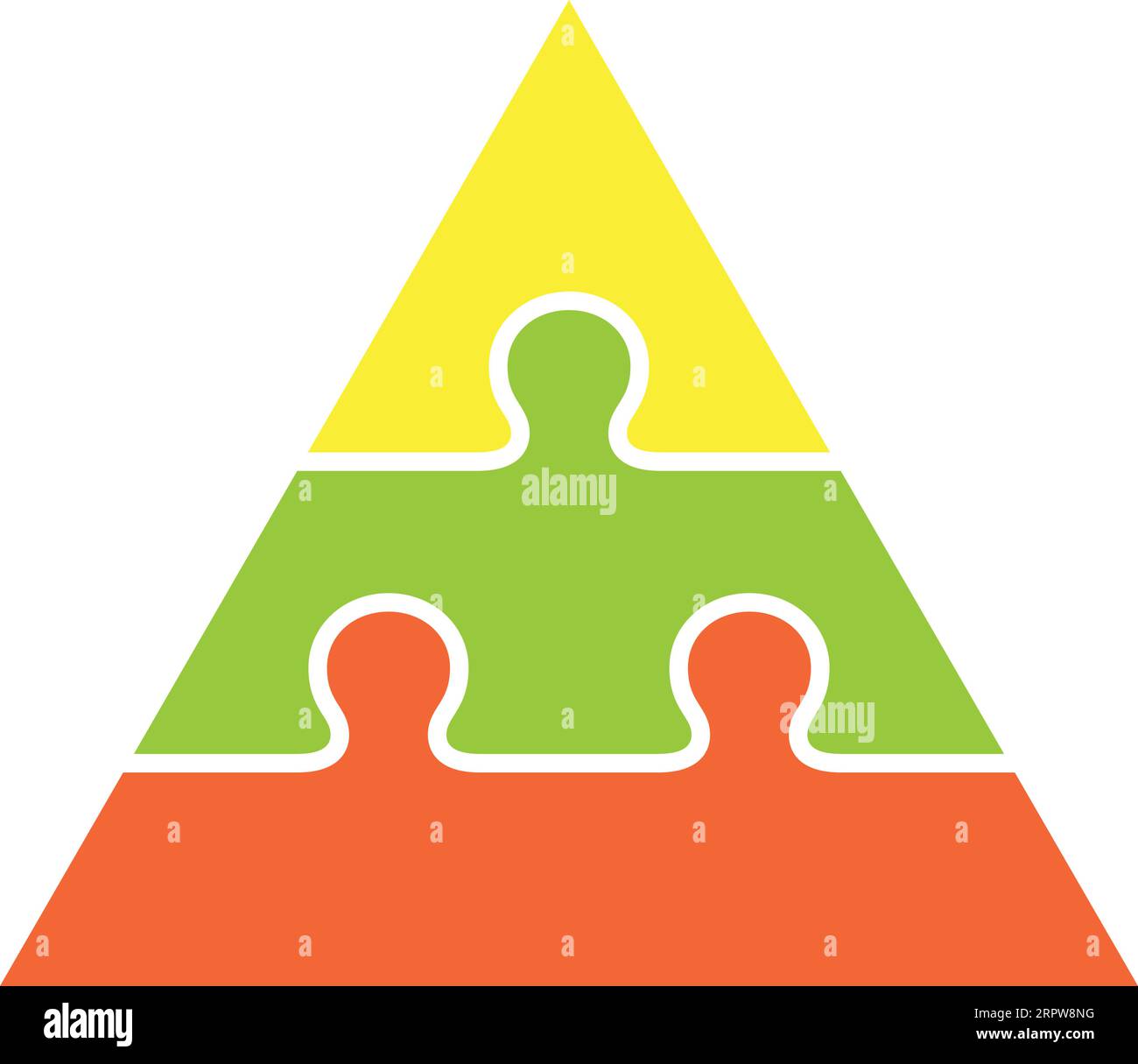 Color traingle jigsaw connection. Smart idea symbol Stock Vector Image ...