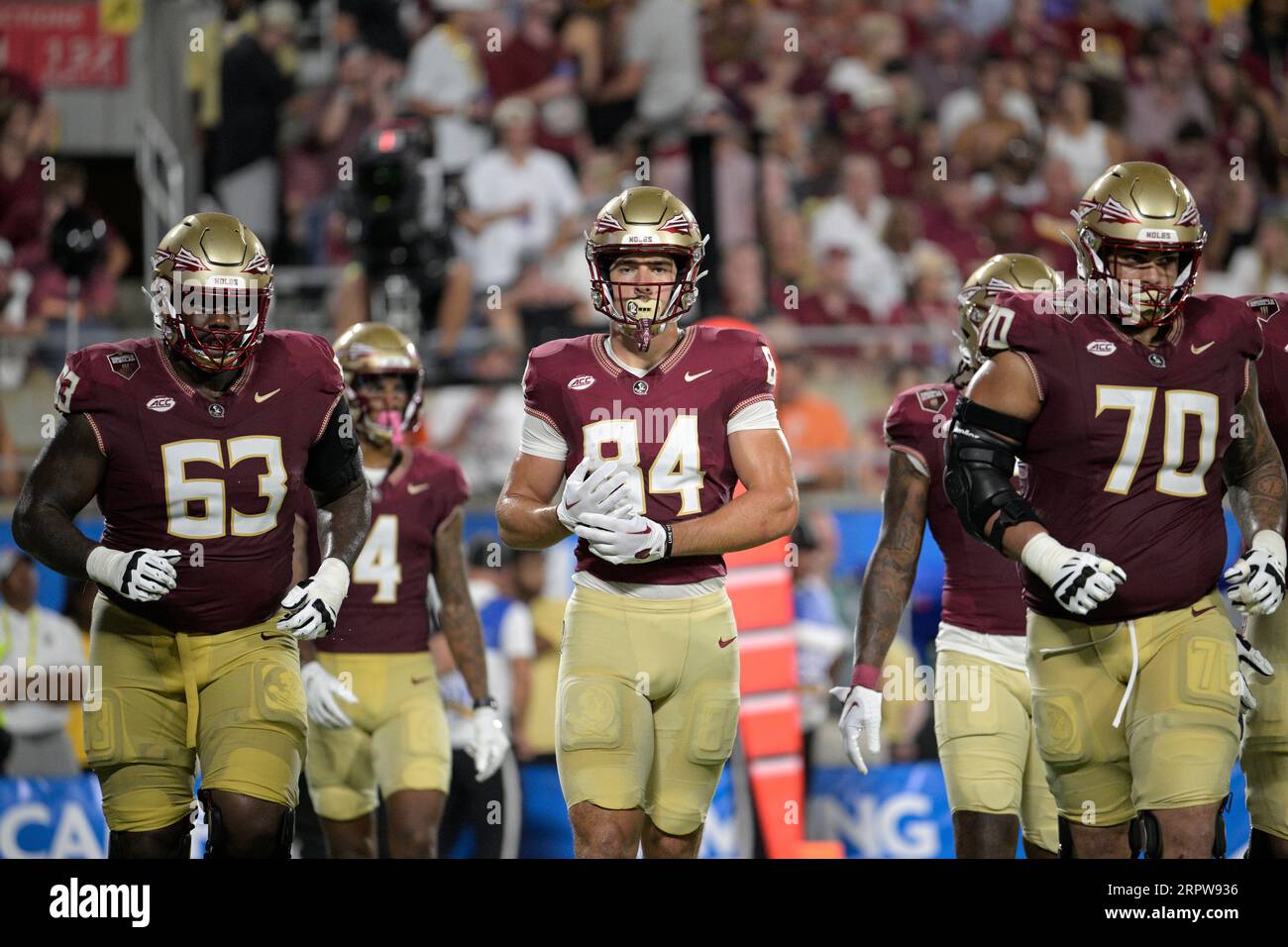 Florida State offensive lineman Jeremiah Byers (63), tight end Kyle ...