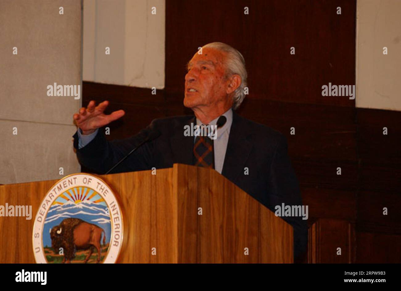 Former Secretary of Interior Stewart Udall appearing as guest of honor ...