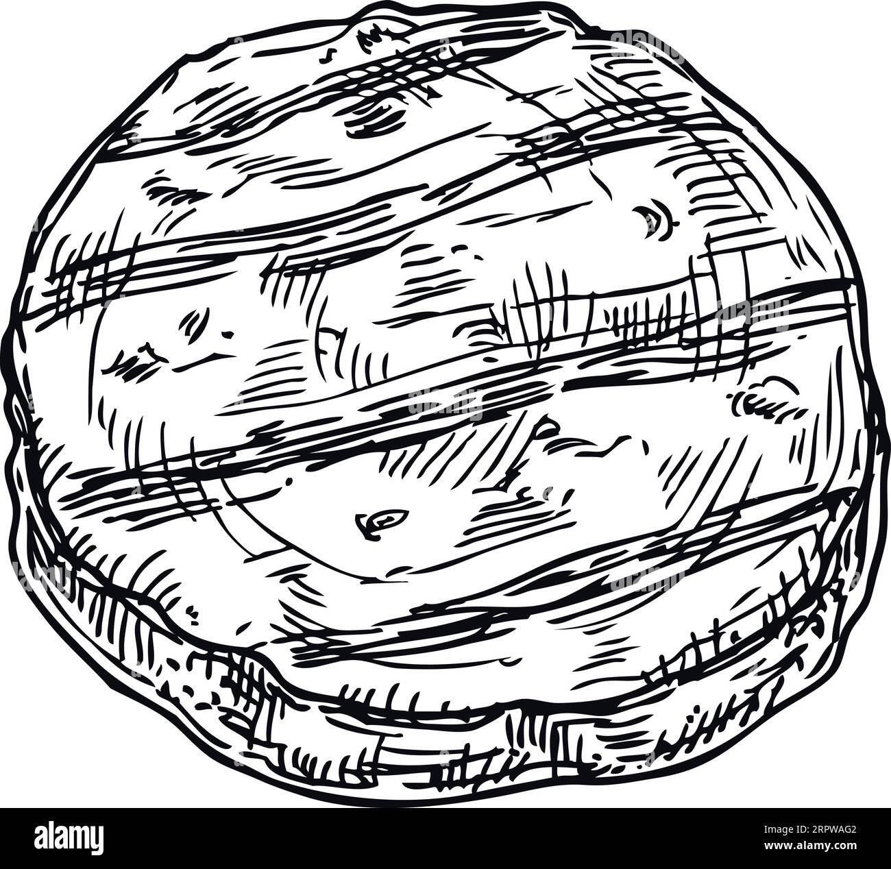 Grilled patty meat. Hand drawn juicy beef Stock Vector Image & Art - Alamy