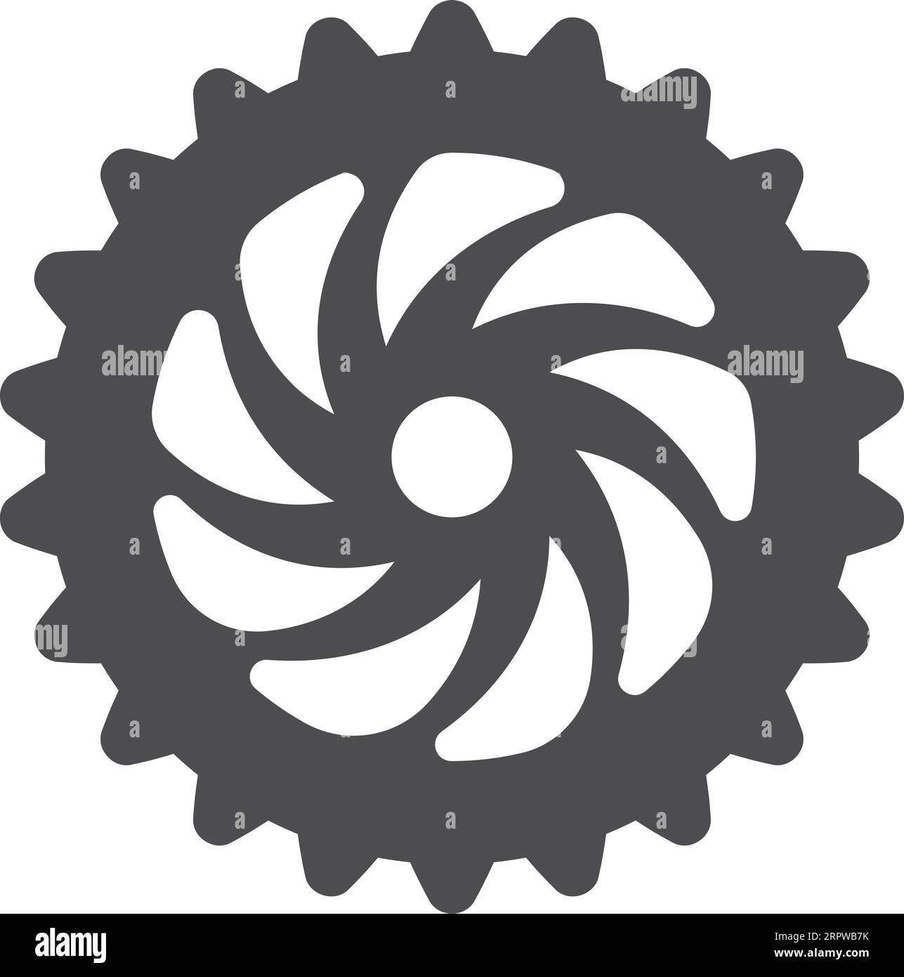 Gear black icon. Mechanical cogwheel. Machinery silhouette Stock Vector ...