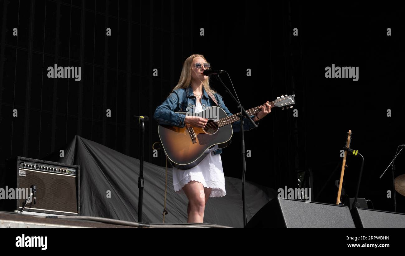 Photographs of Billie Marten performing at Connect Festival 2023 at the ...