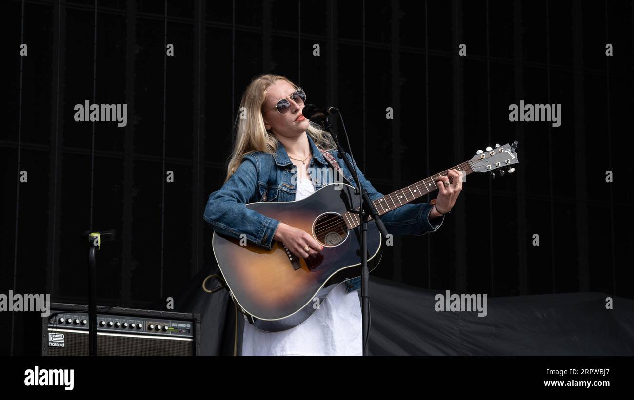 Photographs of Billie Marten performing at Connect Festival 2023 at the ...