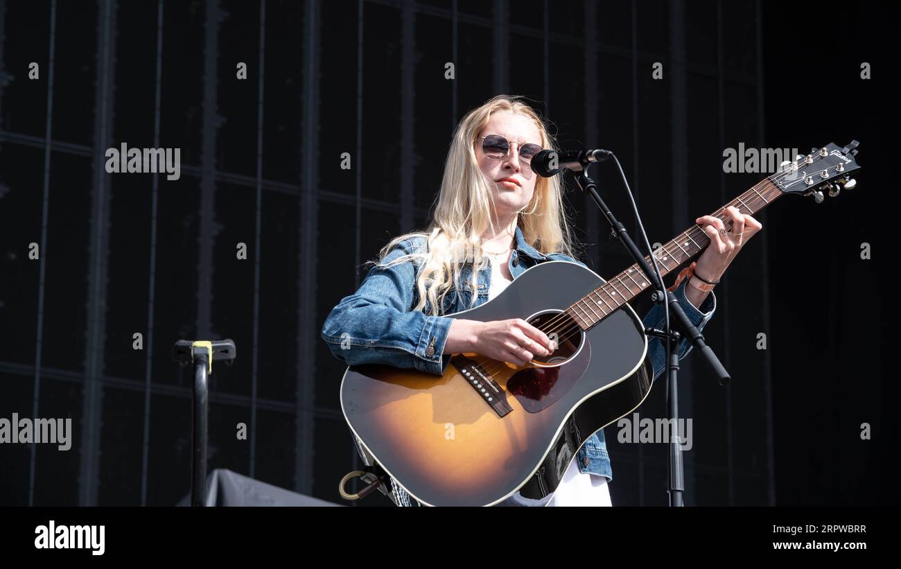Photographs of Billie Marten performing at Connect Festival 2023 at the ...
