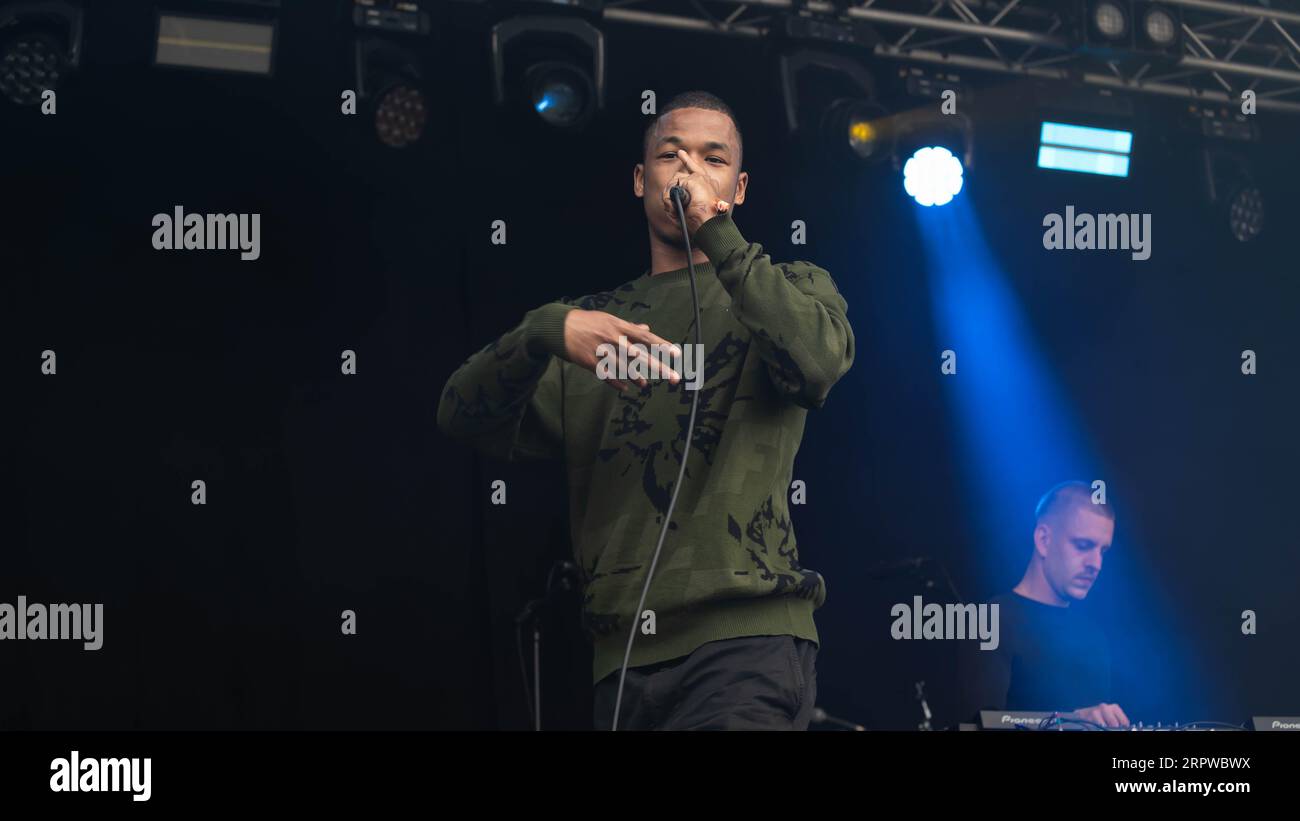 Photographs of Louis Culture performing at Connect Festival 2023 at the ...