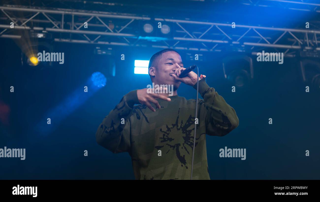 Photographs of Louis Culture performing at Connect Festival 2023 at the ...