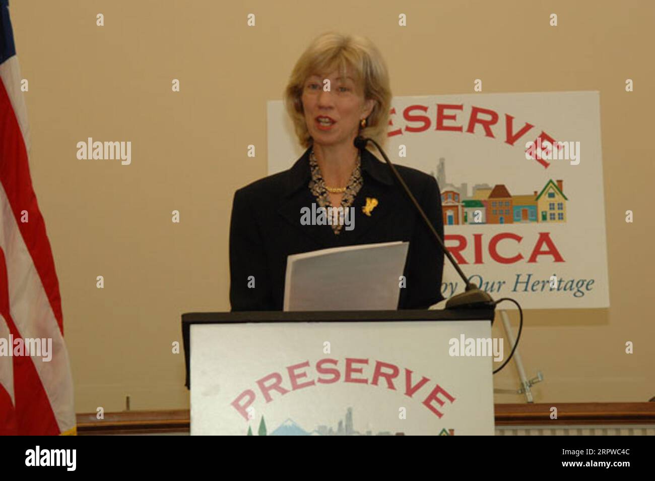 Secretary Gale Norton speaking at Washington, D.C. event featuring ...