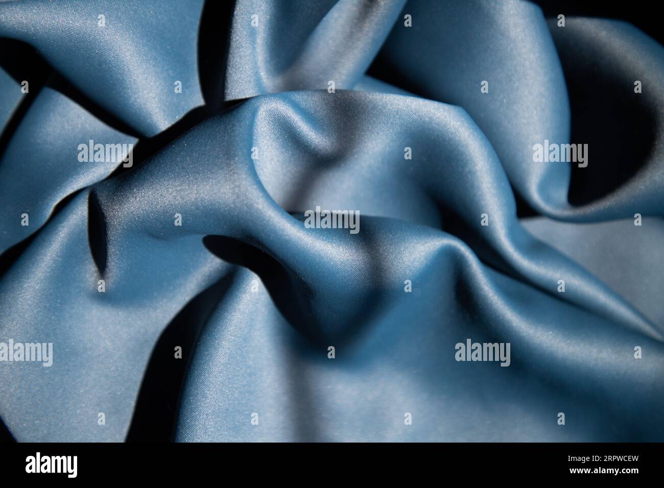 blue silk texture close up Stock Photo - Alamy