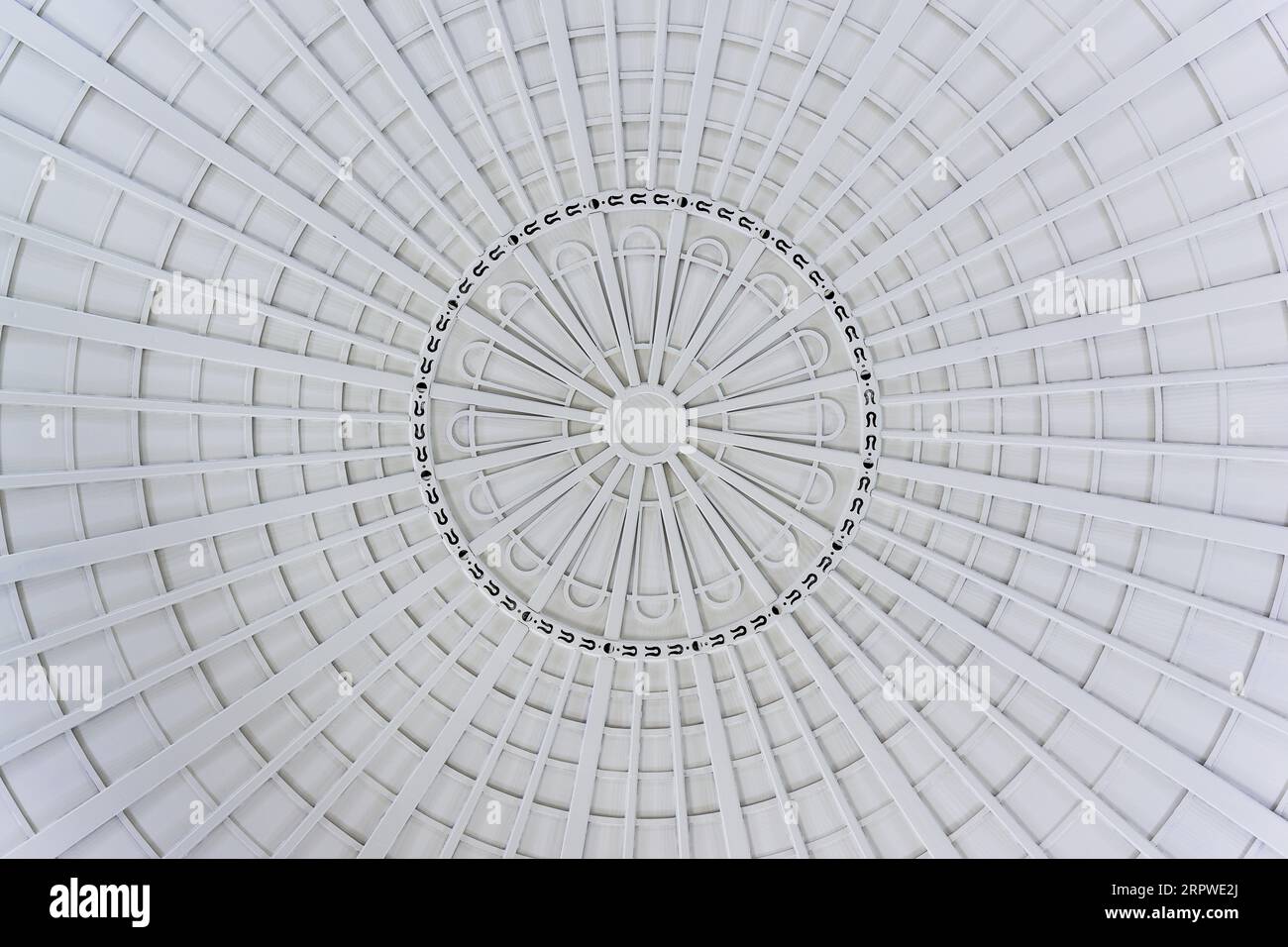Inner dome and ceiling inside Union Station at 123 Main Street in ...