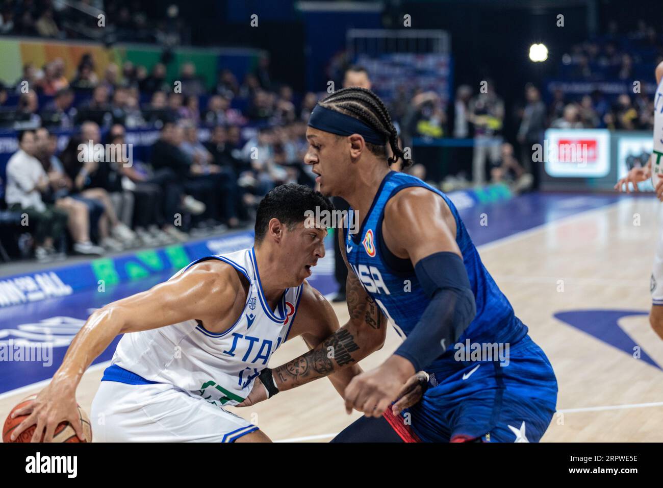 Manila, Philippines. 05th Sep, 2023. Paolo Banchero (R) of the United ...