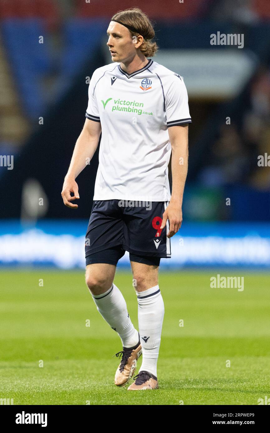 Bolton, UK, 5th September, 2023, Jon Dadi Bodvarsson of Bolton ...