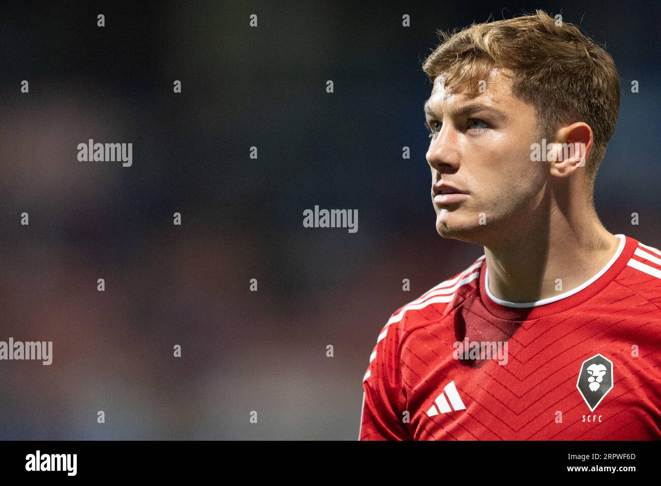 Bolton, UK, 5th September, 2023, Callum Hendry of Salford City during ...