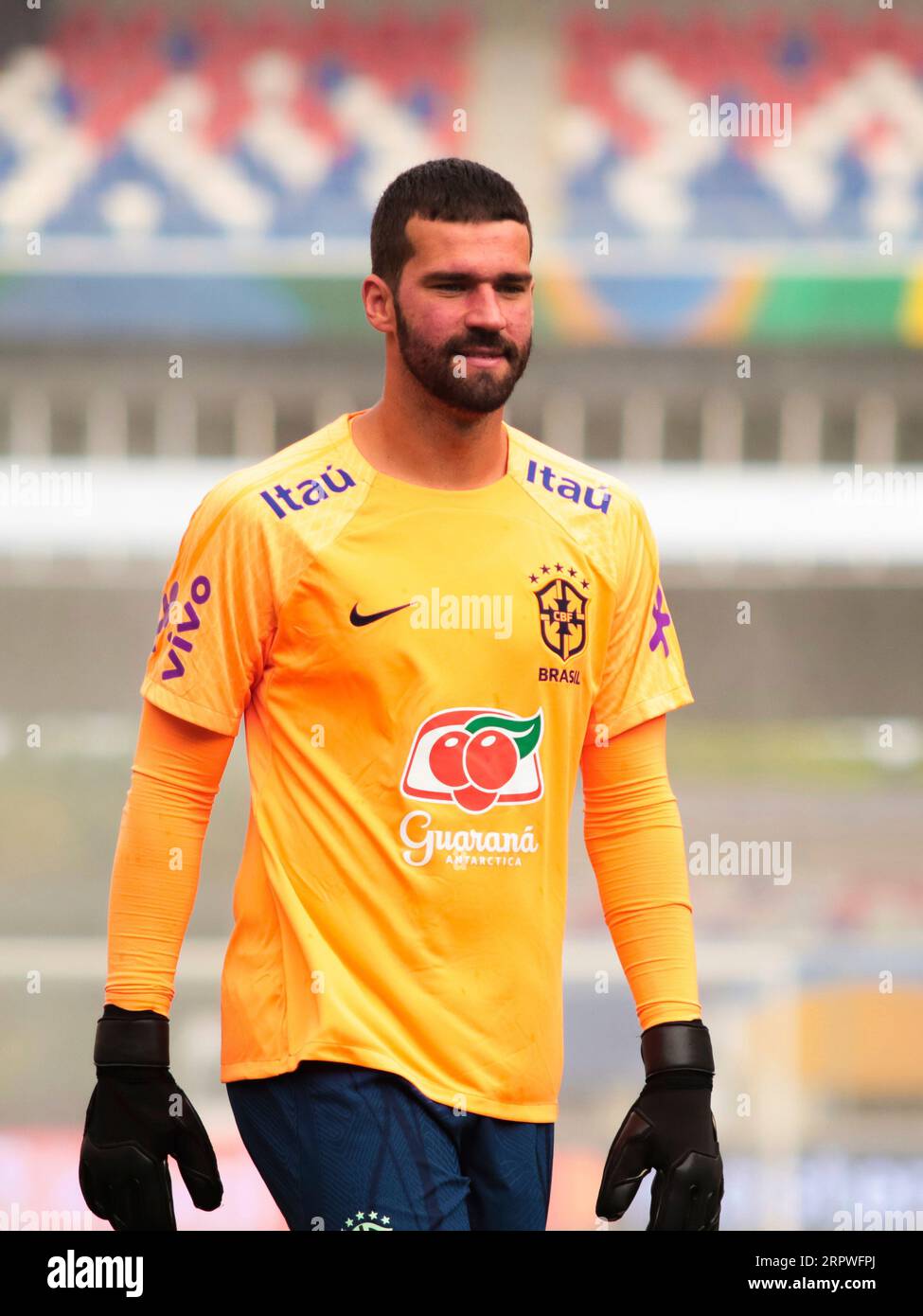 PA - BELEM - 05/09/2023 - BRAZILIAN TEAM, TRAINING - Alisson player of ...