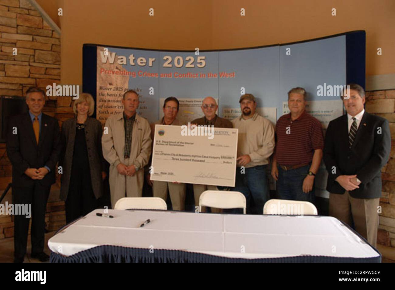 Utah Governor Jon Huntsman, Jr., far left, Secretary Gale Norton ...