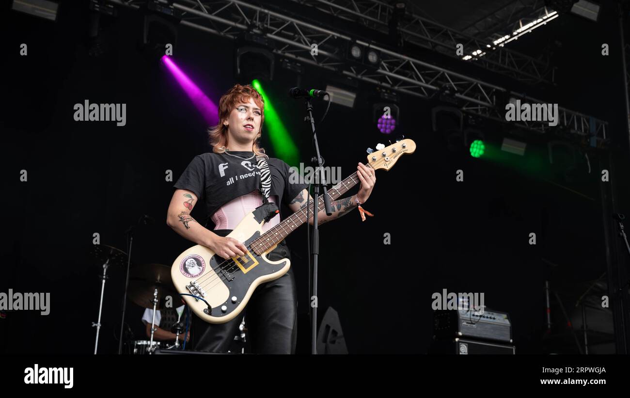 Photographs of Panic Shack performing at Connect Festival 2023 at the ...