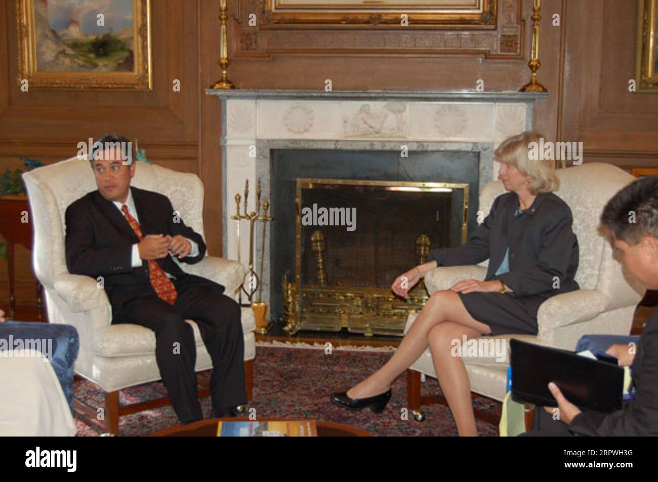 Secretary Gale Norton meeting with the Governor of Guam, Felix Camacho ...