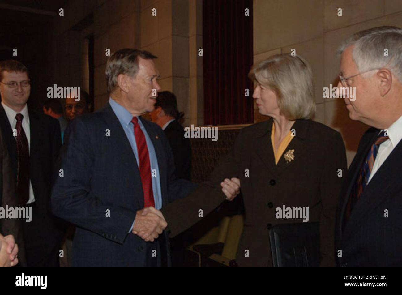Secretary Gale Norton, second from right, greeting Wyoming Senator ...
