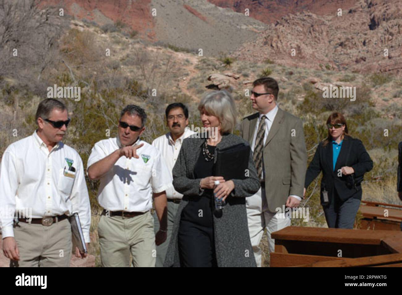Secretary Gale Norton touring Red Rock Canyon National Conservation ...