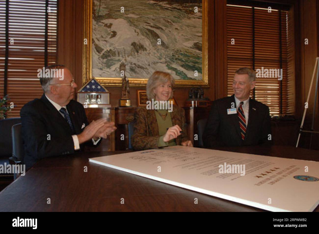 Secretary Gale Norton, center, joined by Director of National Committee ...
