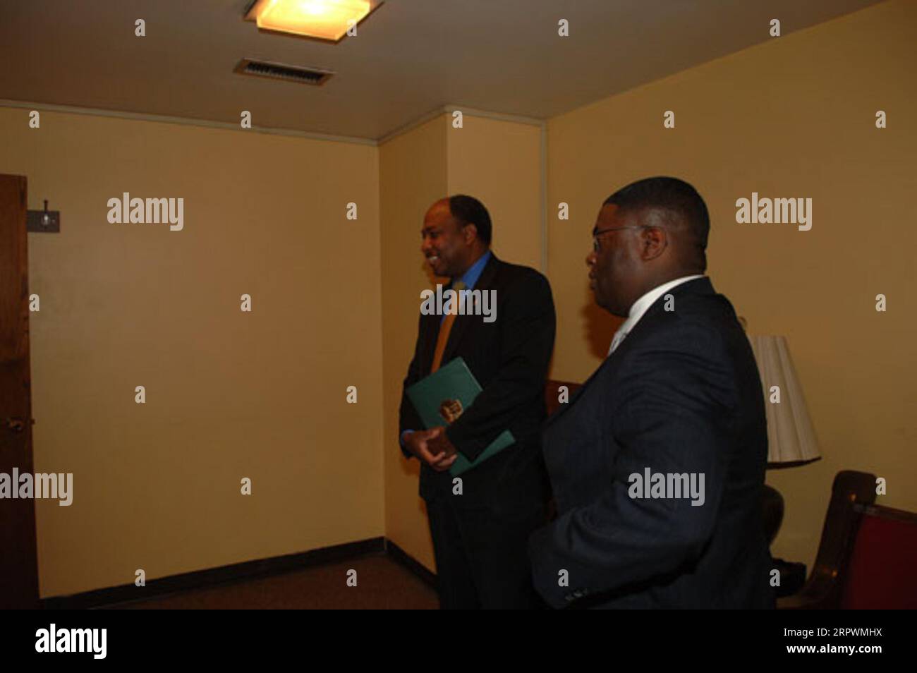 National Park Service Deputy Director, Don Murphy, left, with Reverend Arthur Price, Jr., Pastor ...