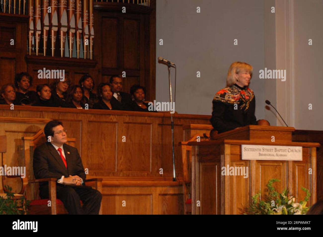 Secretary Gale Norton speaking at ceremonies designating the Sixteenth ...