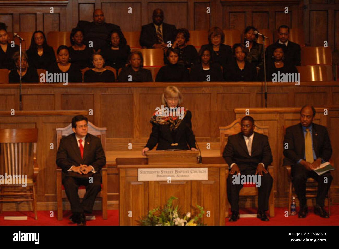 Secretary Gale Norton speaking at ceremonies designating the Sixteenth ...