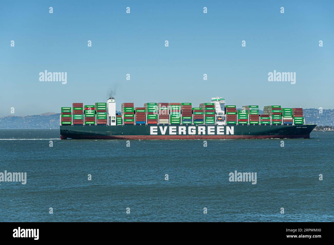 San Francisco, CA, USA - July 13, 2023: Evergreen operator. Ever Frank ...