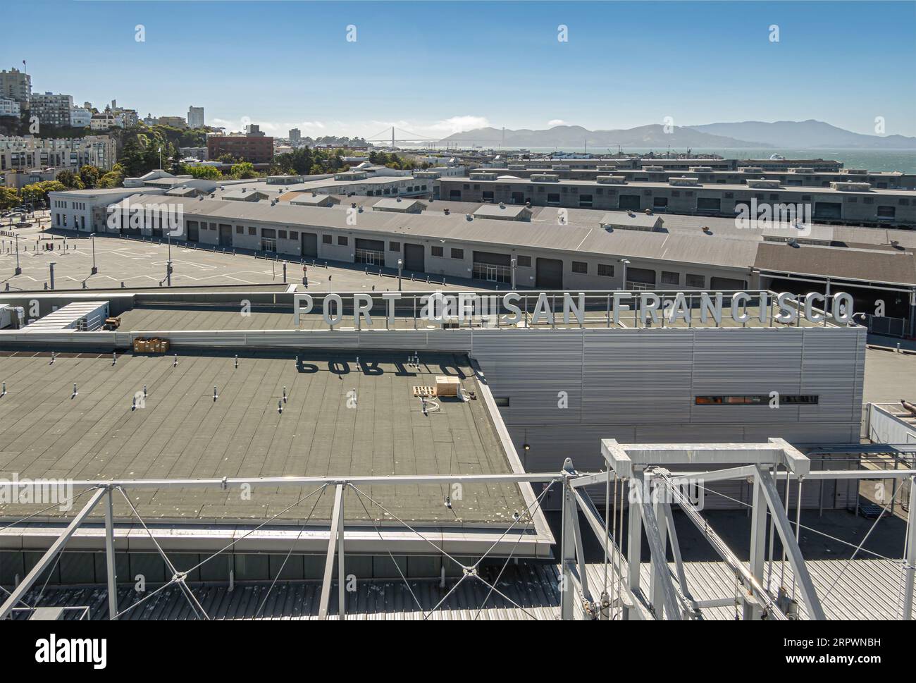 San Francisco, CA, USA - July 13, 2023: Pier 27 is the cruise terminal ...