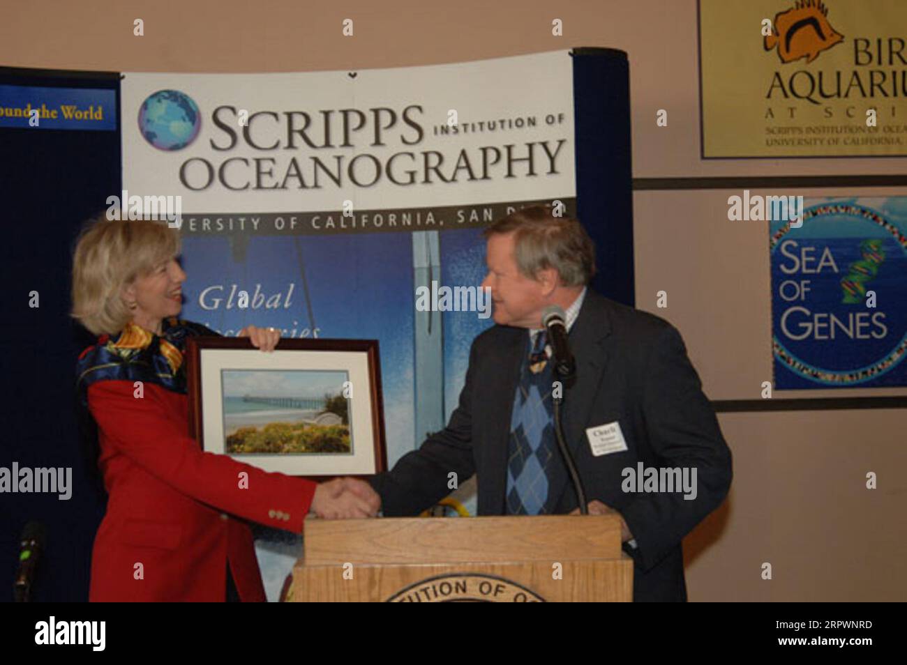 Visit by Secretary Gale Norton to the Birch Aquarium at the Scripps ...