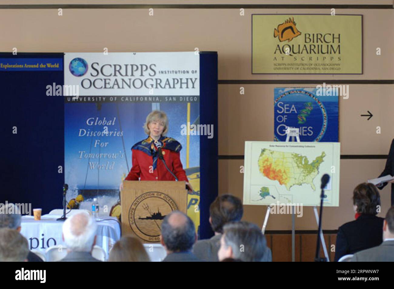 Visit by Secretary Gale Norton to the Birch Aquarium at the Scripps ...
