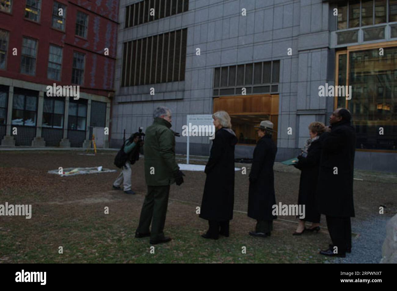 Secretary Gale Norton, right, visiting the African Burial Ground in New ...