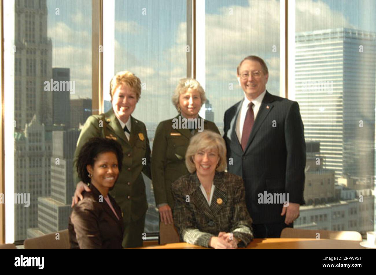 Superintendent of African Burial Ground, Tara Morrison, with Secretary ...