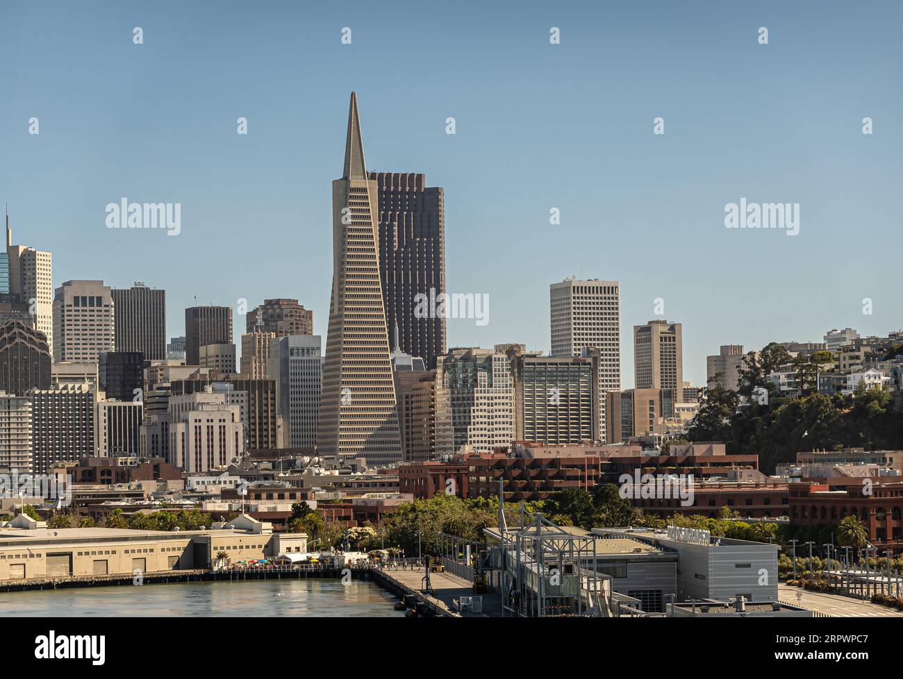 San Francisco, CA, USA - July 13, 2023: Red former Bank of America, 555 ...