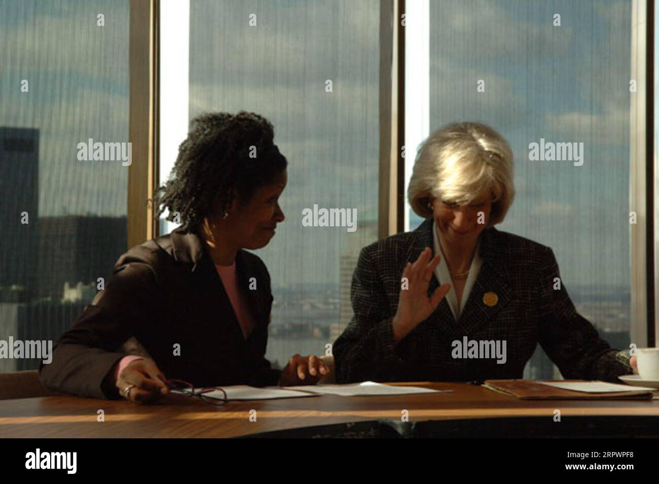 Secretary Gale Norton, right, with African Burial Ground Superintendent ...
