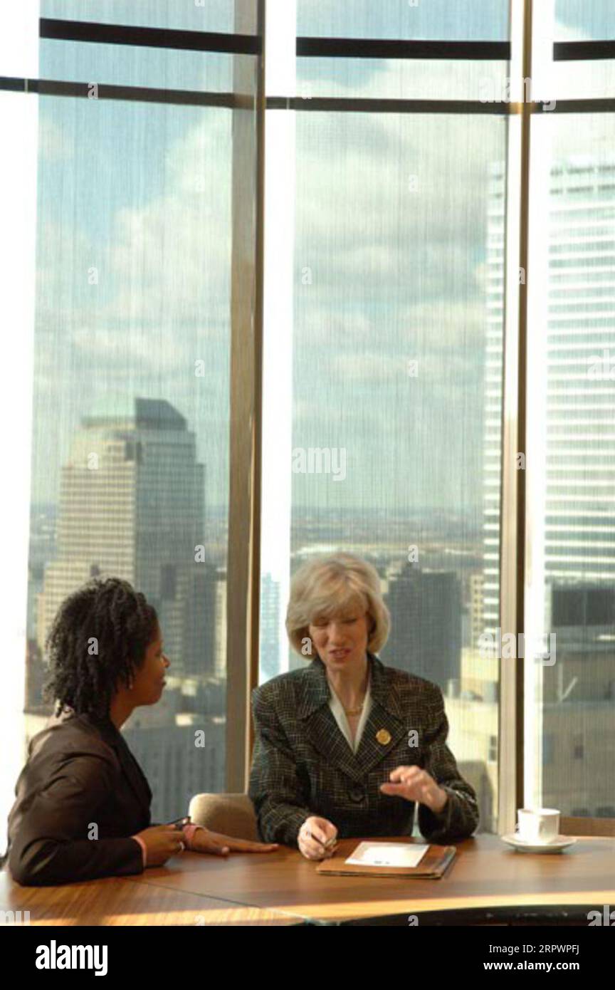 Secretary Gale Norton, right, with African Burial Ground Superintendent ...