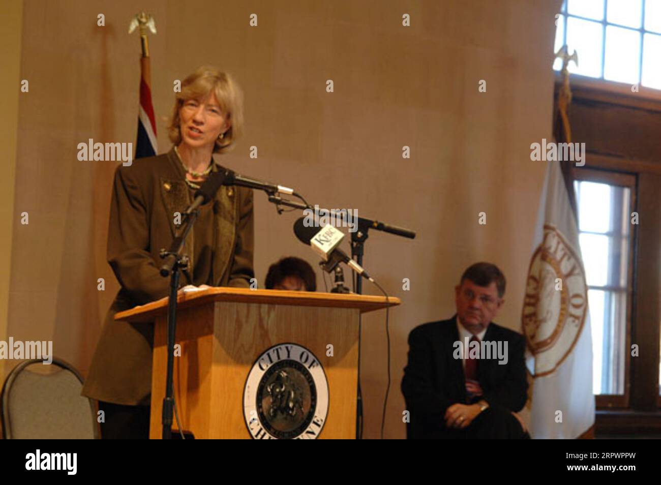 Secretary Gale Norton speaking at Cheyenne, Wyoming ceremony marking ...