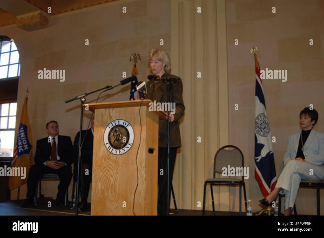 Secretary Gale Norton speaking at Cheyenne, Wyoming ceremony marking ...