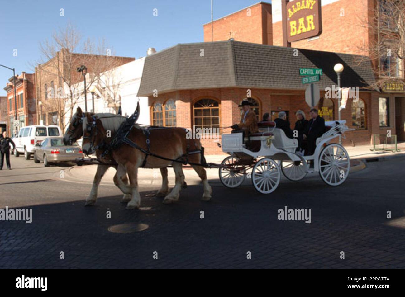 Secretary Gale Norton joining Wyoming Governor Dave Freudenthal, seated ...