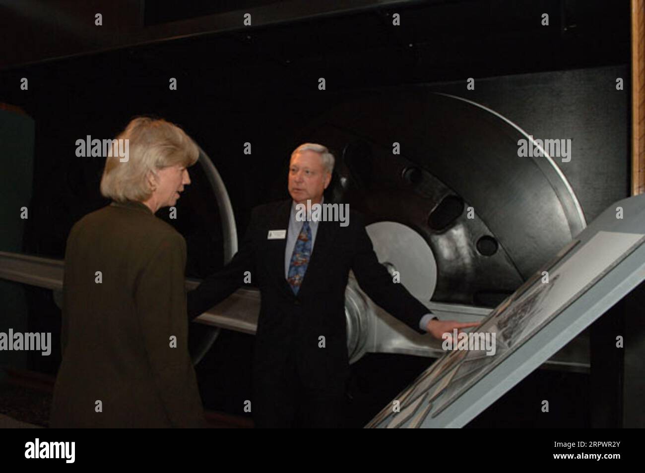 Secretary Gale Norton, left, accompanied by the Chief Executive Officer ...