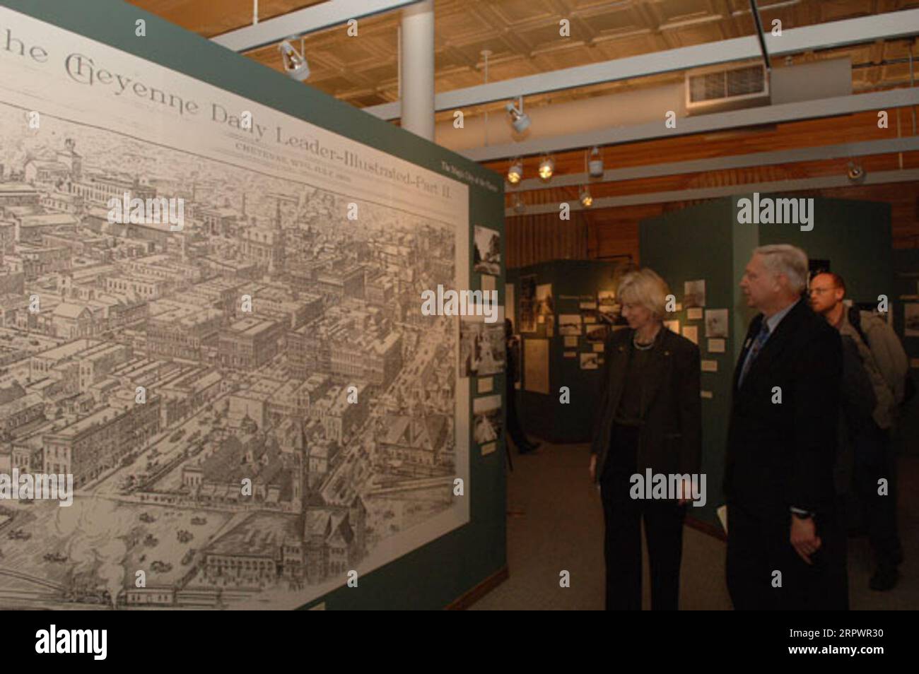Secretary Gale Norton, left, accompanied by the Chief Executive Officer ...