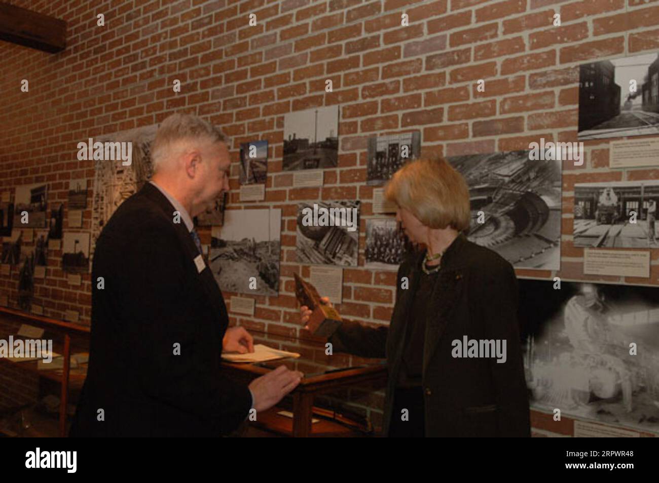 Secretary Gale Norton, right, accompanied by the Chief Executive ...