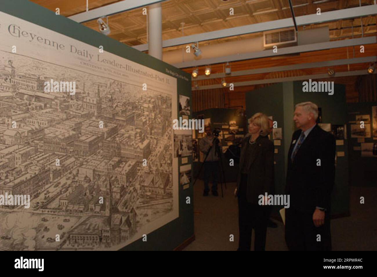 Secretary Gale Norton, left, accompanied by the Chief Executive Officer ...
