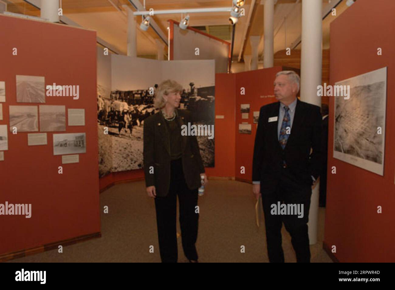 Secretary Gale Norton, left, accompanied by the Chief Executive Officer ...